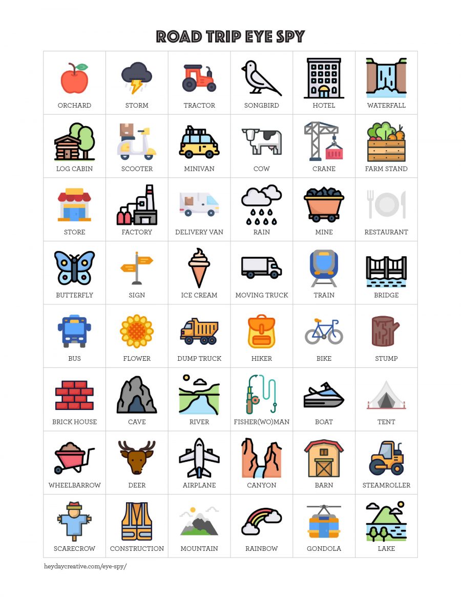 Road Trip Eye Spy • Heyday Creative